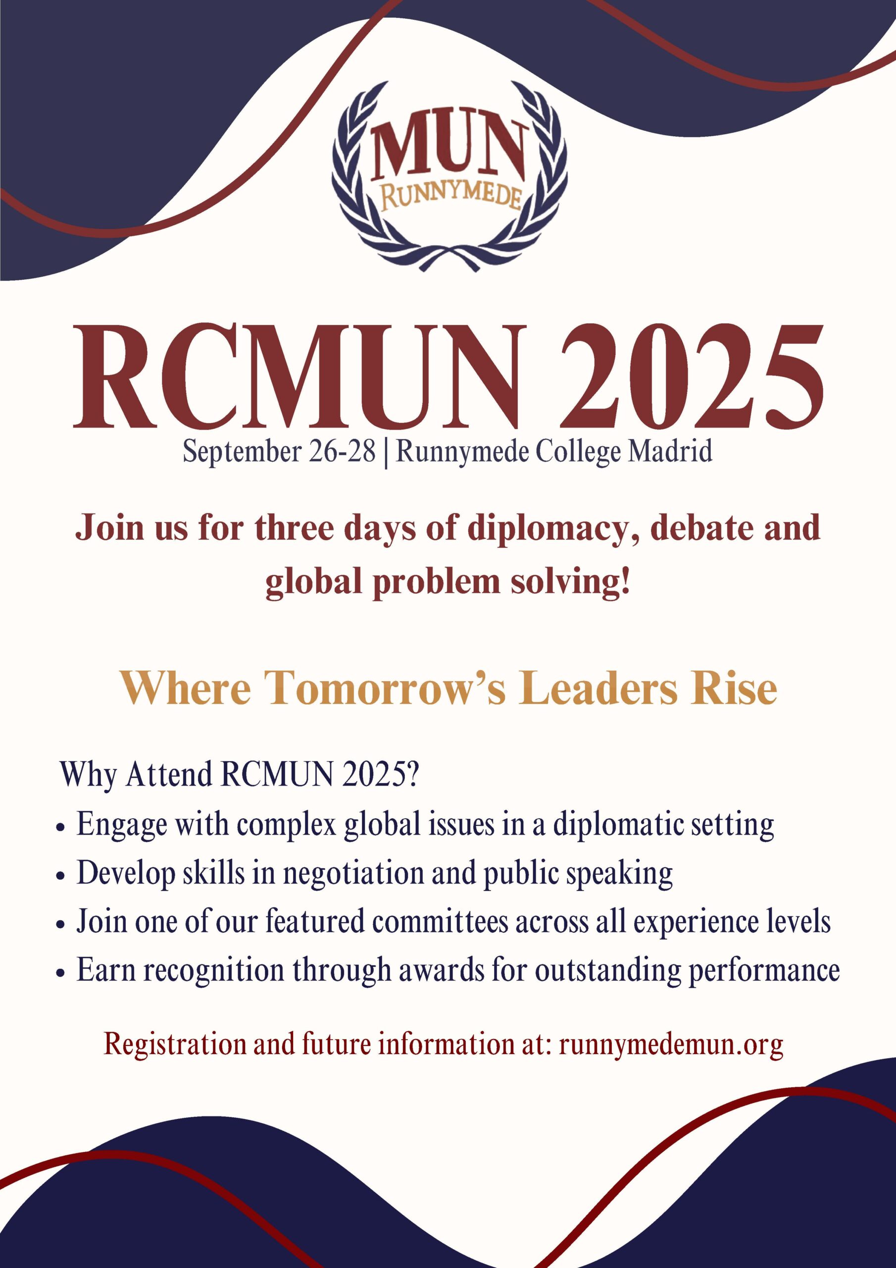 Last Spots Available – RCMUN 2025! - Runnymede College | British ...