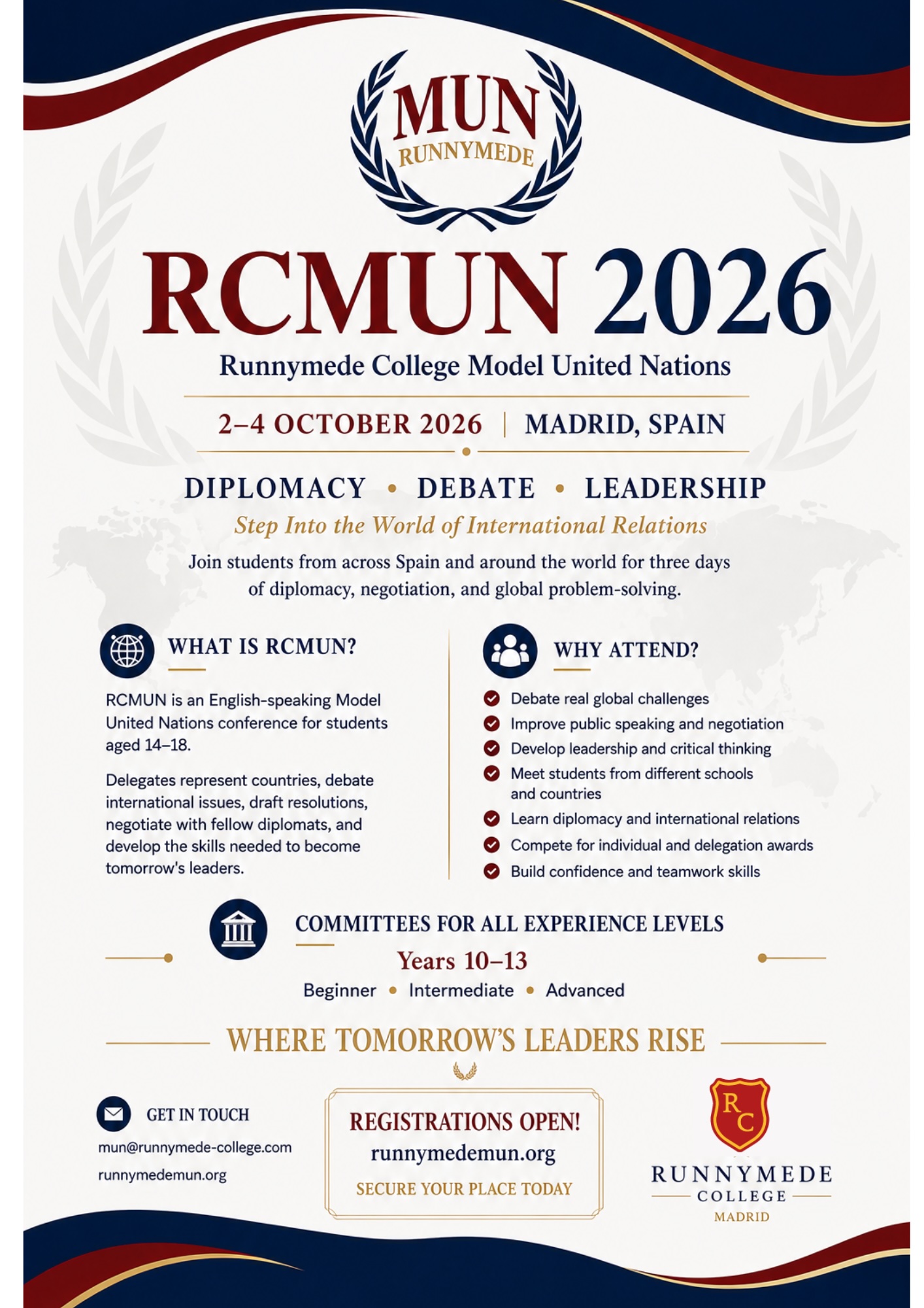 Runnymede College, Model United Nations 2026! - Runnymede College ...